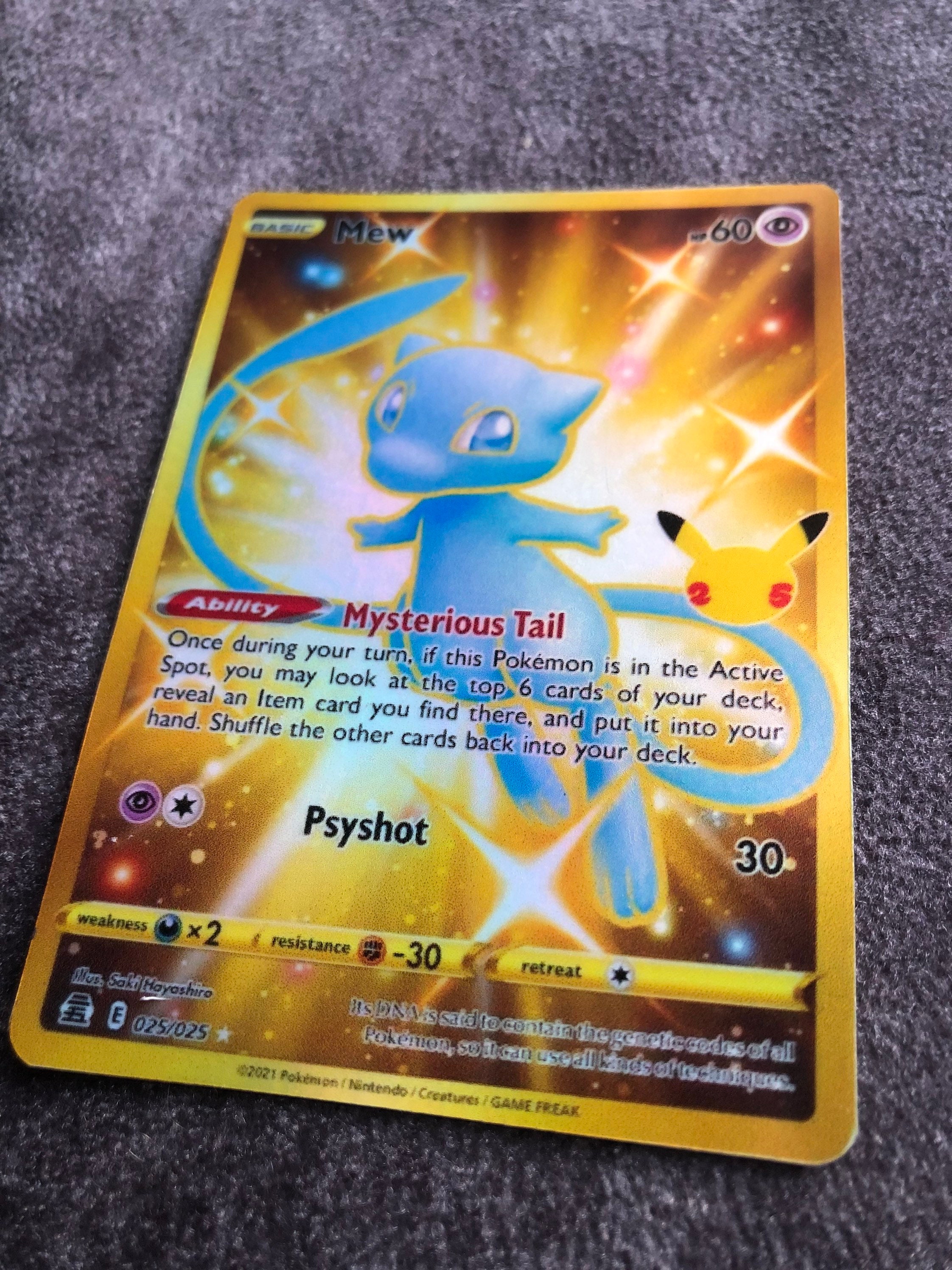 Pokemon Celebrations Charizard and Gold Mew Mint - munimoro.gob.pe