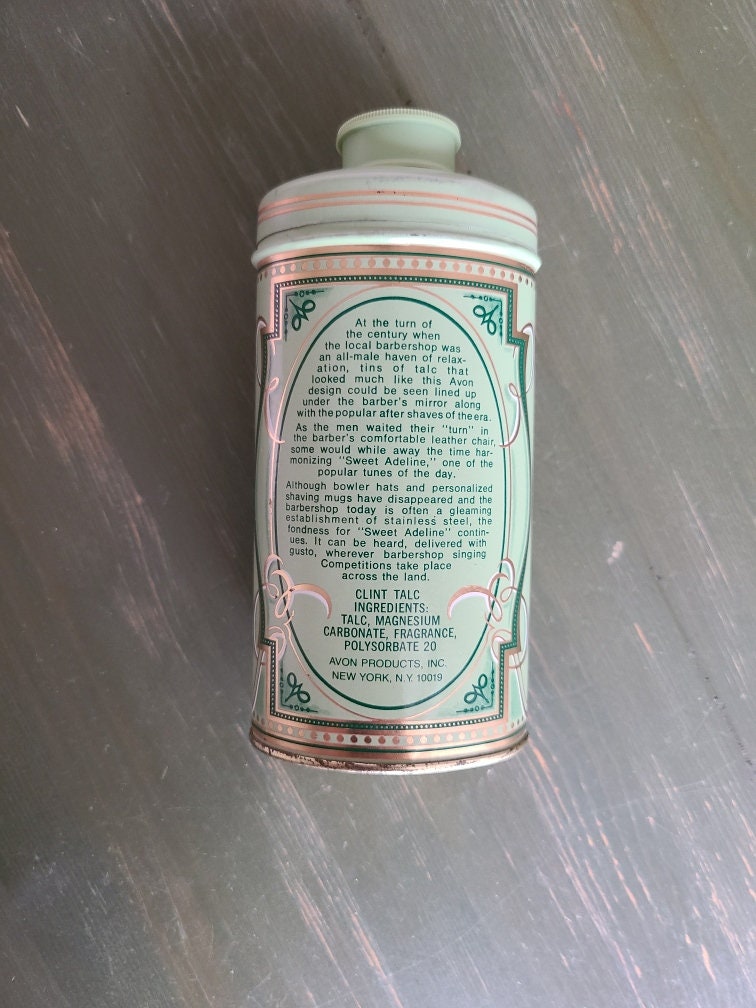 Vintage Avon Gentleman's Talc Powder Bottle - Etsy