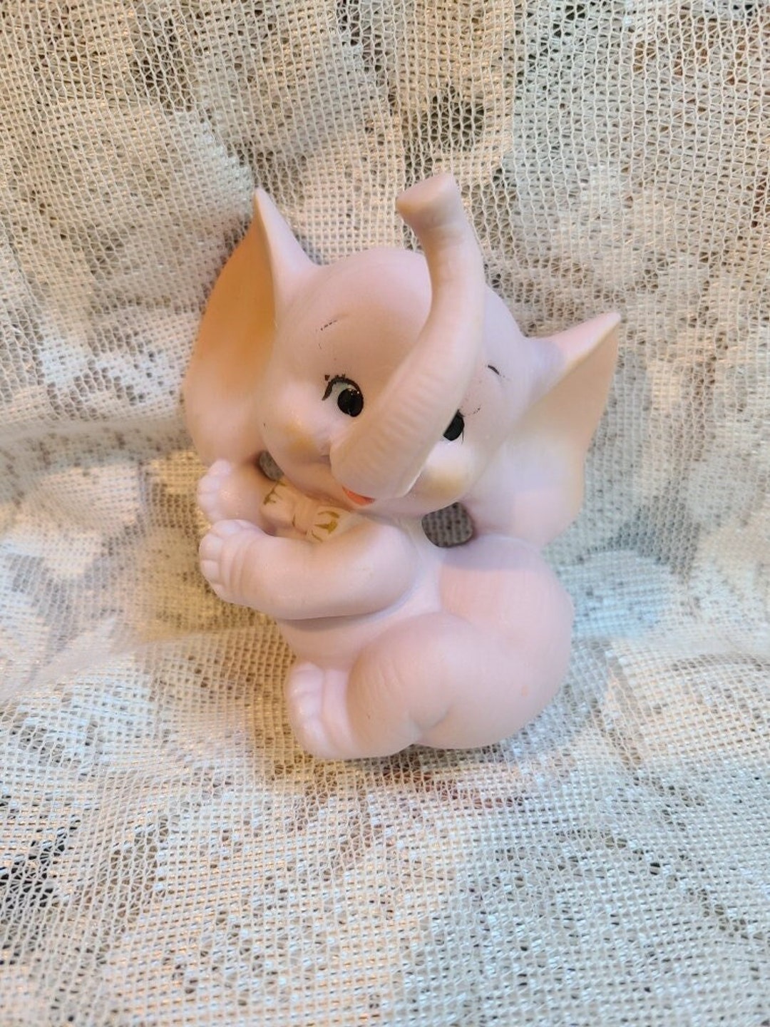 Mid-century Vintage Brinn's Little Pink Elephant Figurine - Etsy
