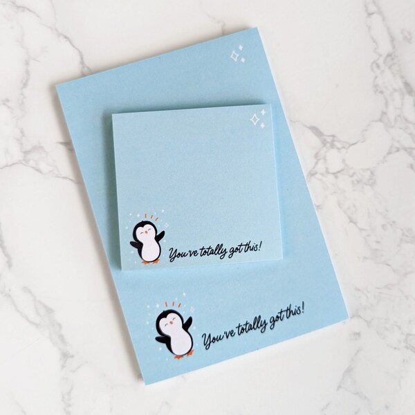 Penguin Notepad - Etsy