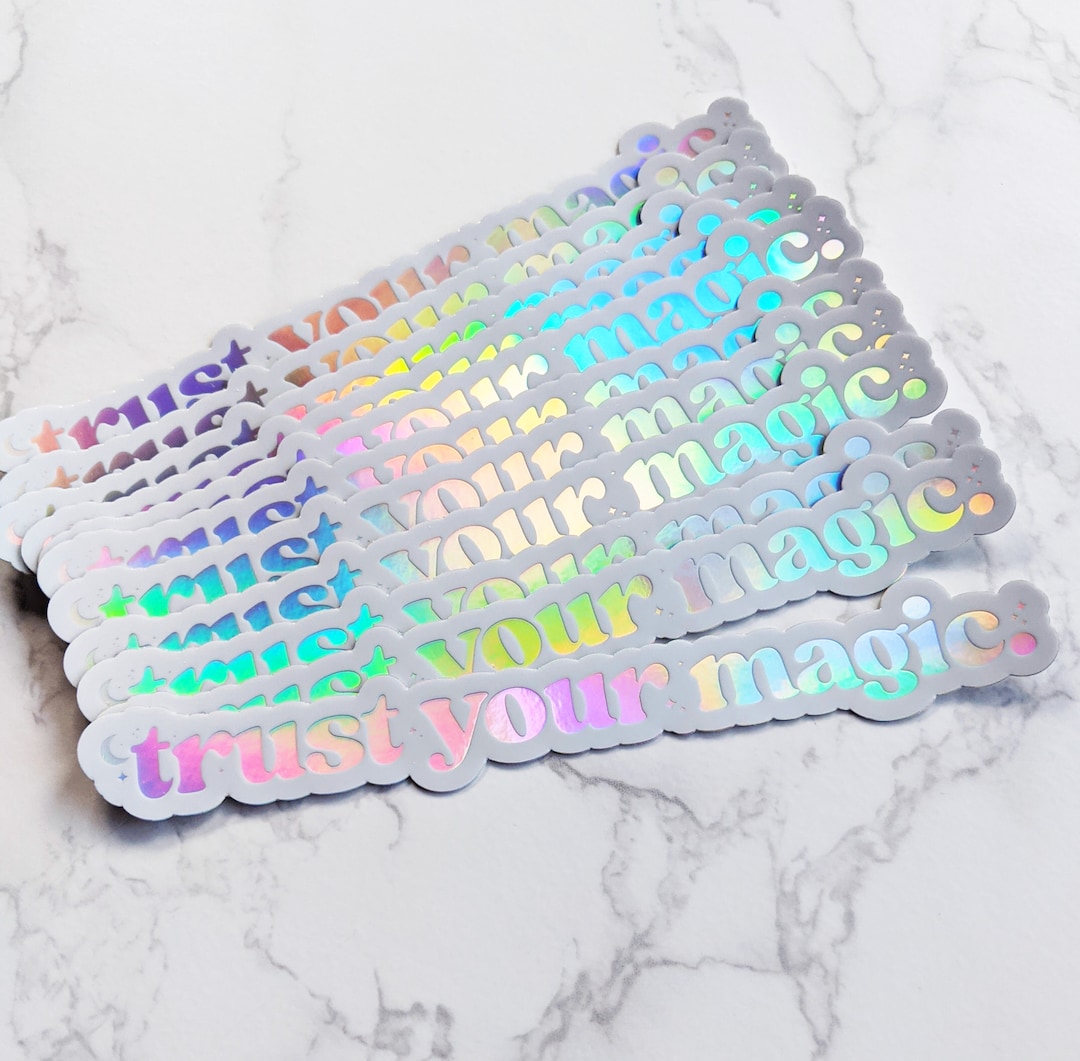 Empowering Holographic Magic Sticker for Laptop, Car, Window, Mirror ...