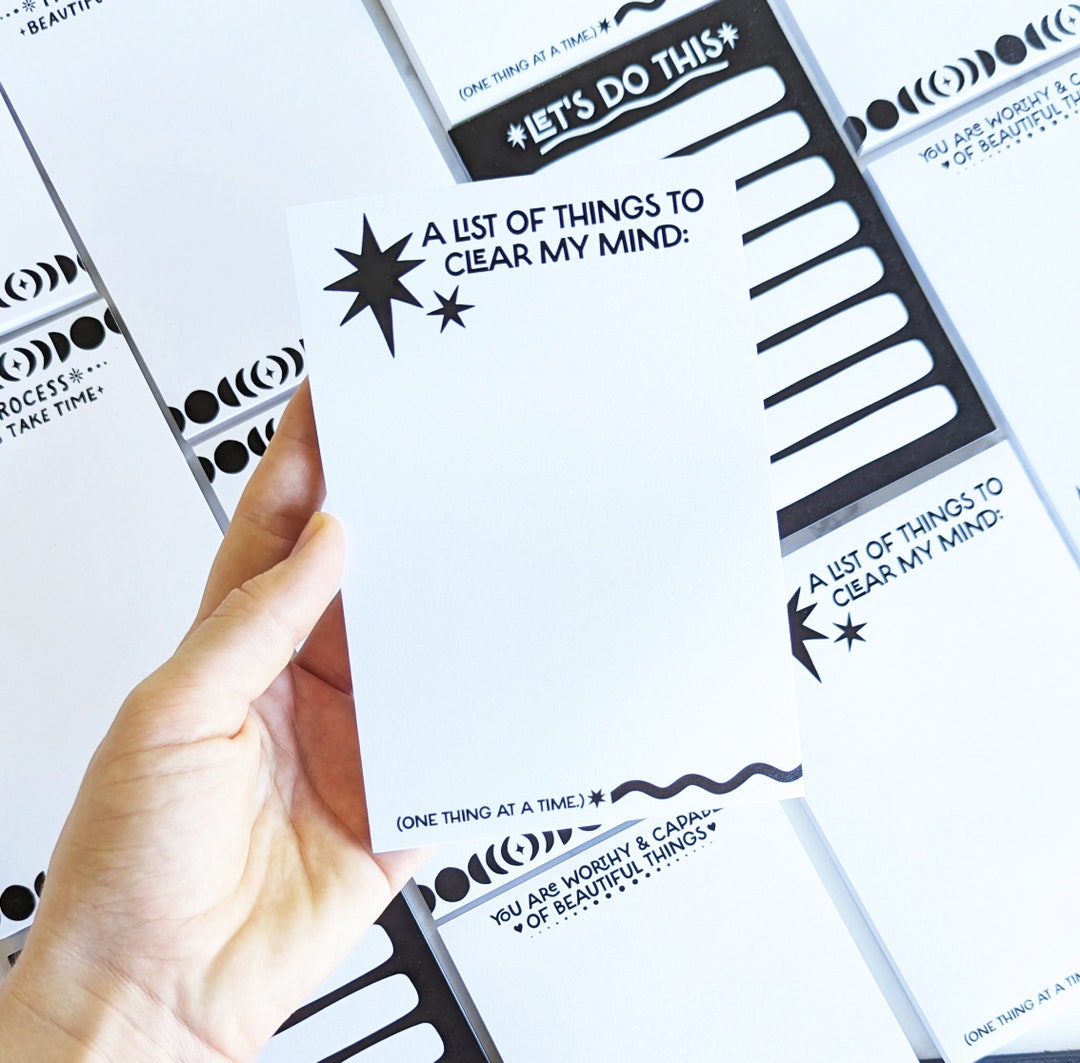 NEW one Thing at a Time Sticky Note Notepads - Etsy