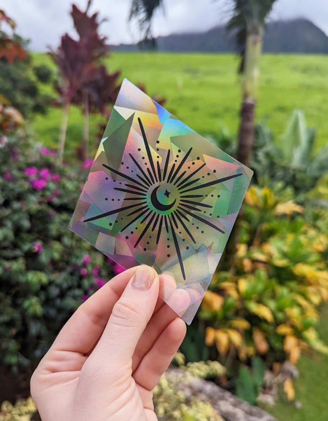Sun & Moon Rainbow Suncatcher Stickers 5.5" Rainbow Making Suncatcher ...