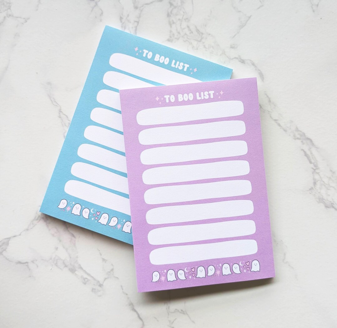 RESTOCKED! Cute Ghost Sticky Notes To-do List Sticky Note Notepads 4" X ...