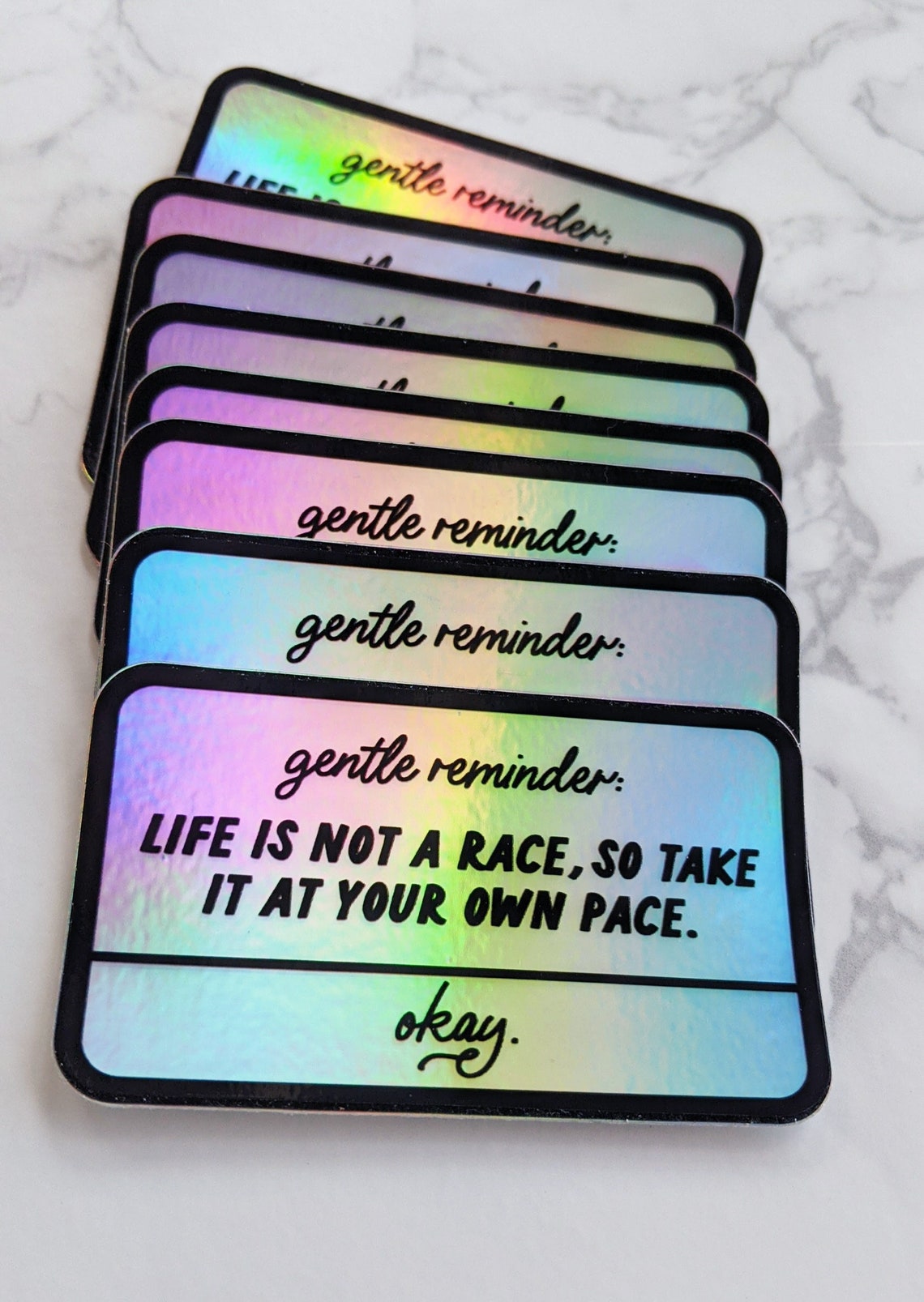 NEW Gentle Reminder Mental Health Sticker for Water Bottle - Etsy