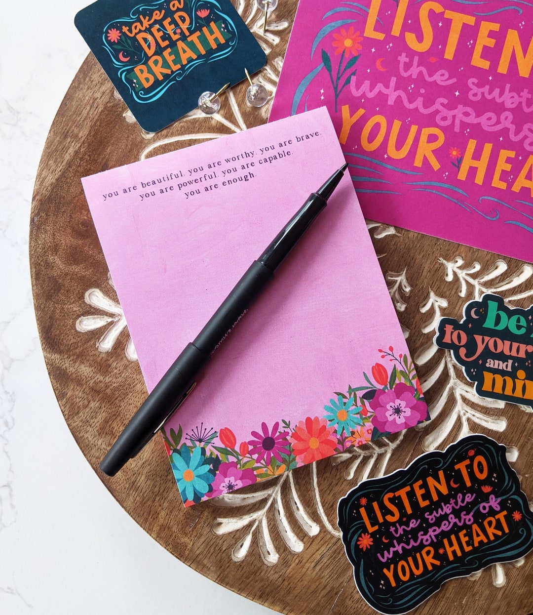 Healing Affirmations Self-care Notepad, Recycled Paper Eco-friendly ...