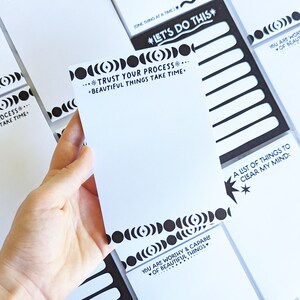 NEW one Thing at a Time Sticky Note Notepads - Etsy