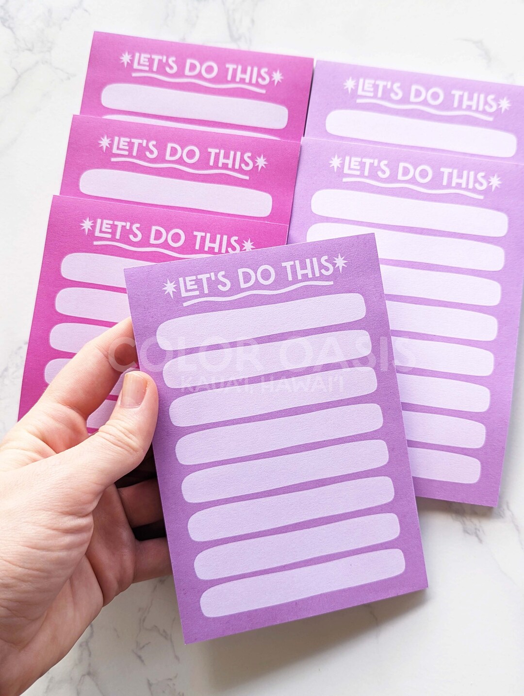 Colorful Sticky Notes To-do List Notepad in Various Colors! Large 4"x6 ...