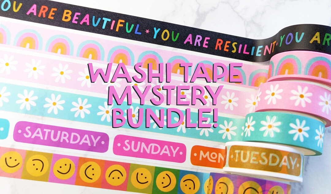 Washi Tape MYSTERY BUNDLE! Cute Washi Tape for Planners, Journaling ...
