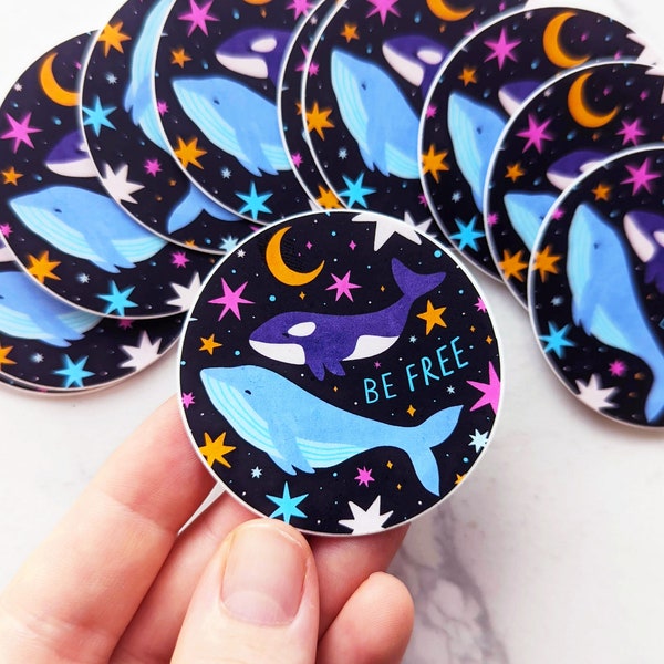 Whale Sticker - Etsy