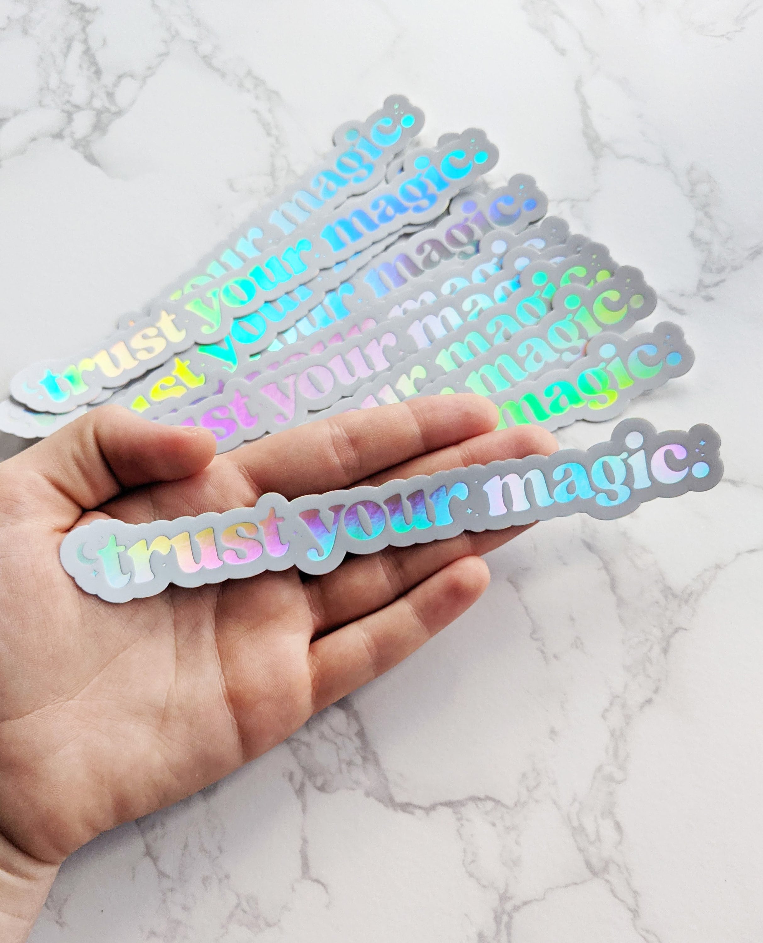 Empowering Holographic Magic Sticker for Laptop Car Window | Etsy