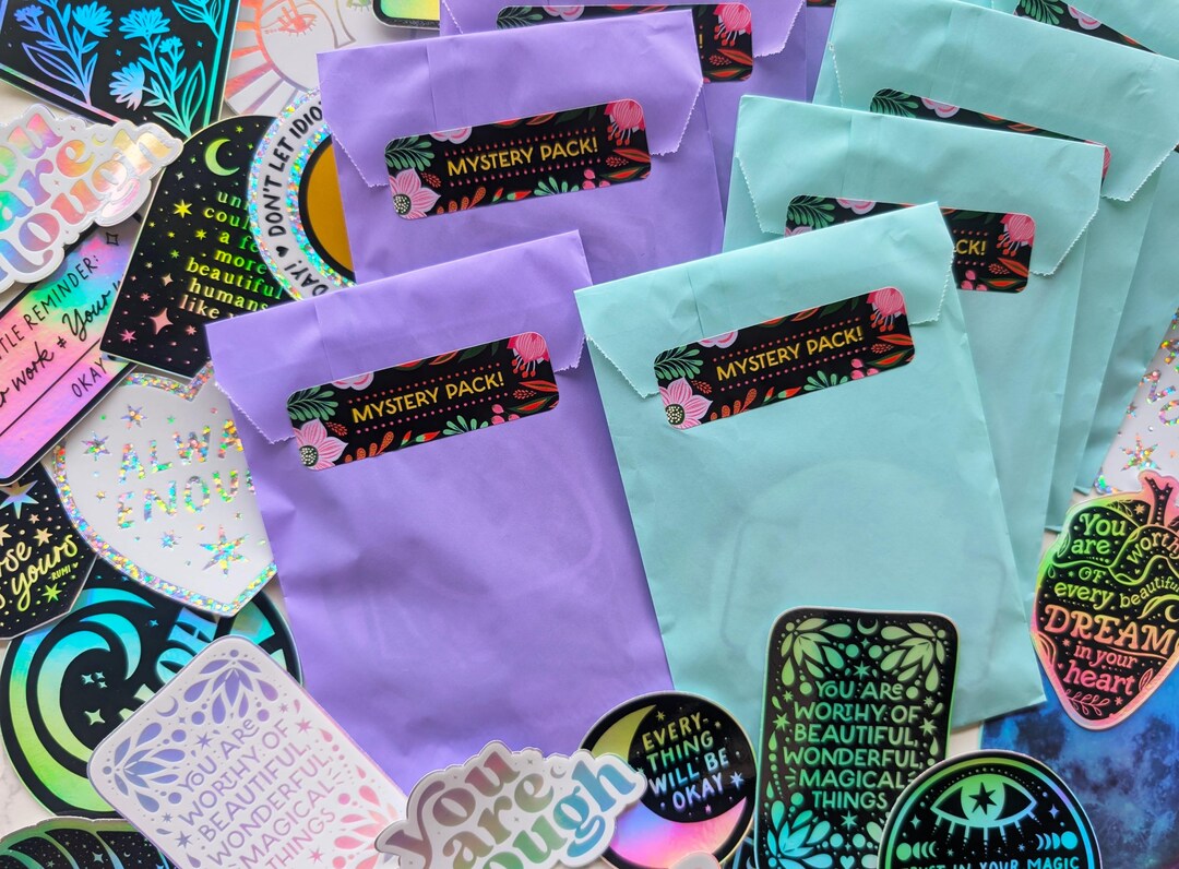 LAST CHANCE! 10 Stickers Mystery Packs ~ Grab Bags of Our Holographic ...