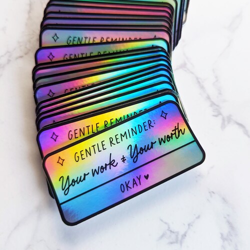 NEW Gentle Reminder Mental Health Sticker for Water Bottle - Etsy