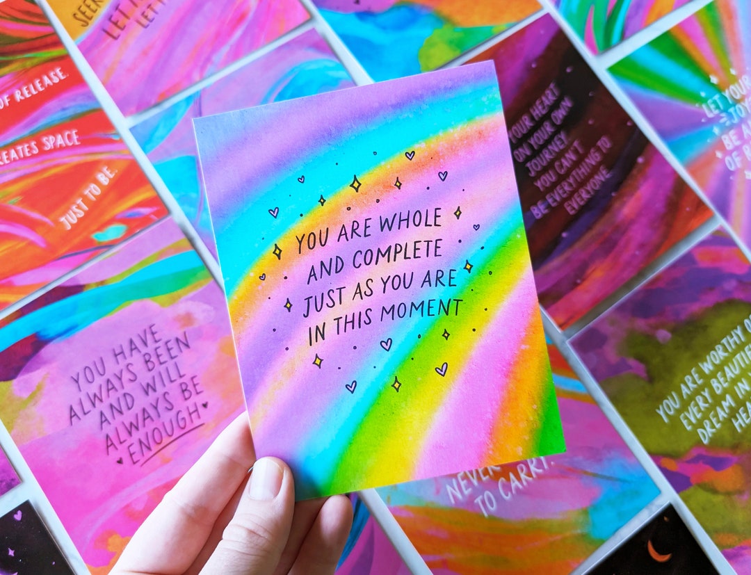 New ALWAYS ENOUGH DECK Inspirational Affirmation Cards for Creativity ...
