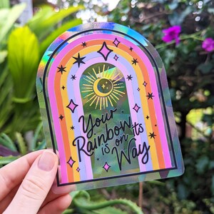 Rainbow Suncatcher Cute Light Catcher Rainbow Maker Sticker, Rainbow ...