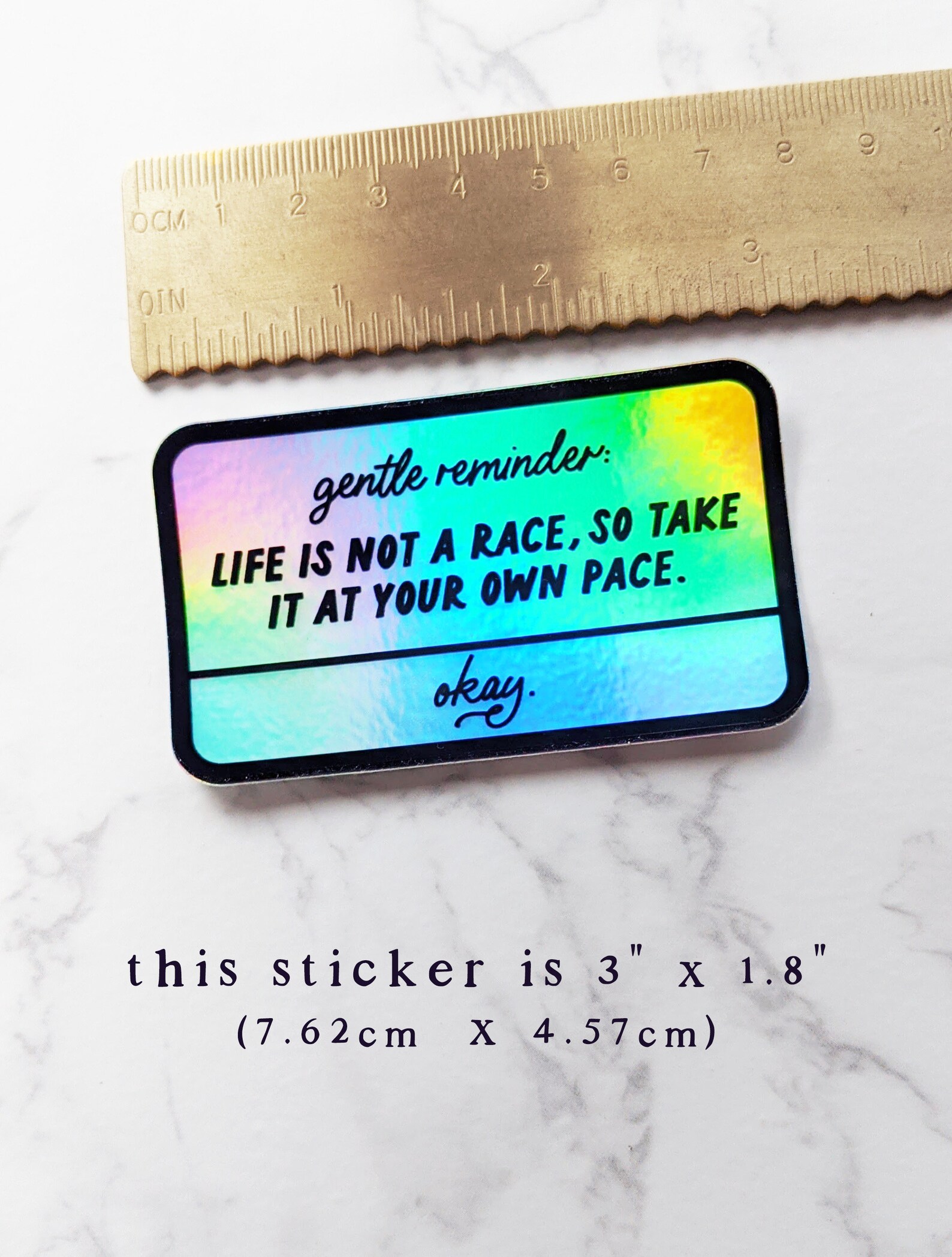 NEW Gentle Reminder Mental Health Sticker for Water Bottle - Etsy