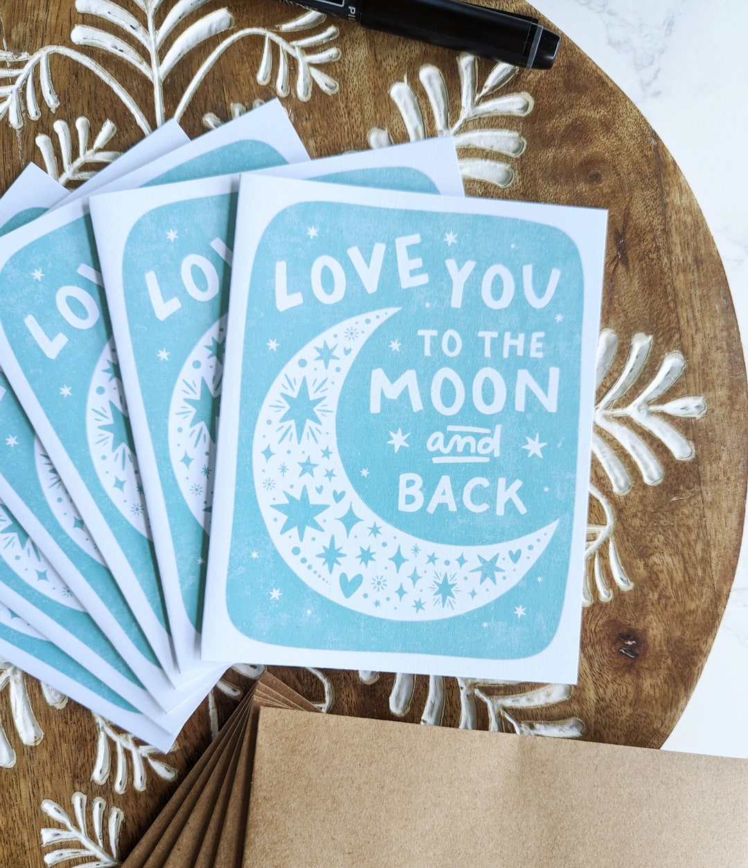 Eco-friendly 100% Recycled Paper Cards • Sun & Moon Cards, Birthday ...