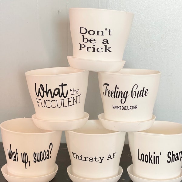 Funny Plant Pot - Etsy