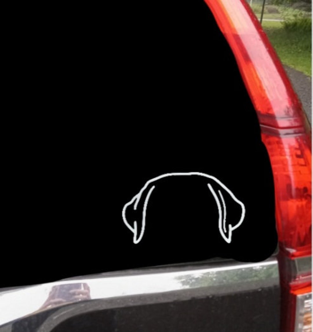 Labrador Retriever Ears Decal - Labrador Ear Sticker - Labrador Decal ...