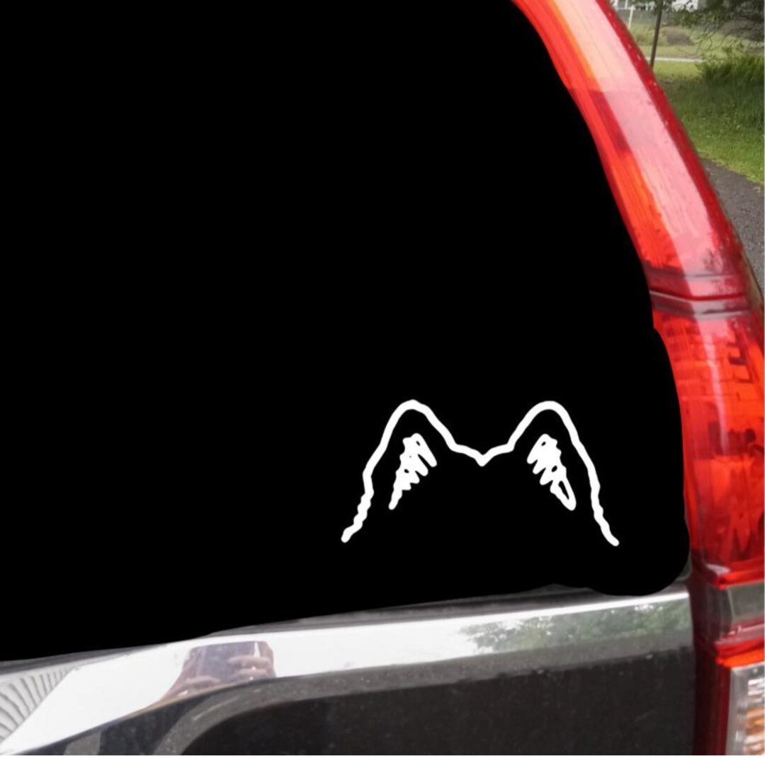 Samoyed Ears Decal Sticker Vinyl Decal Dog Mom Dad Car, Laptop Sticker ...