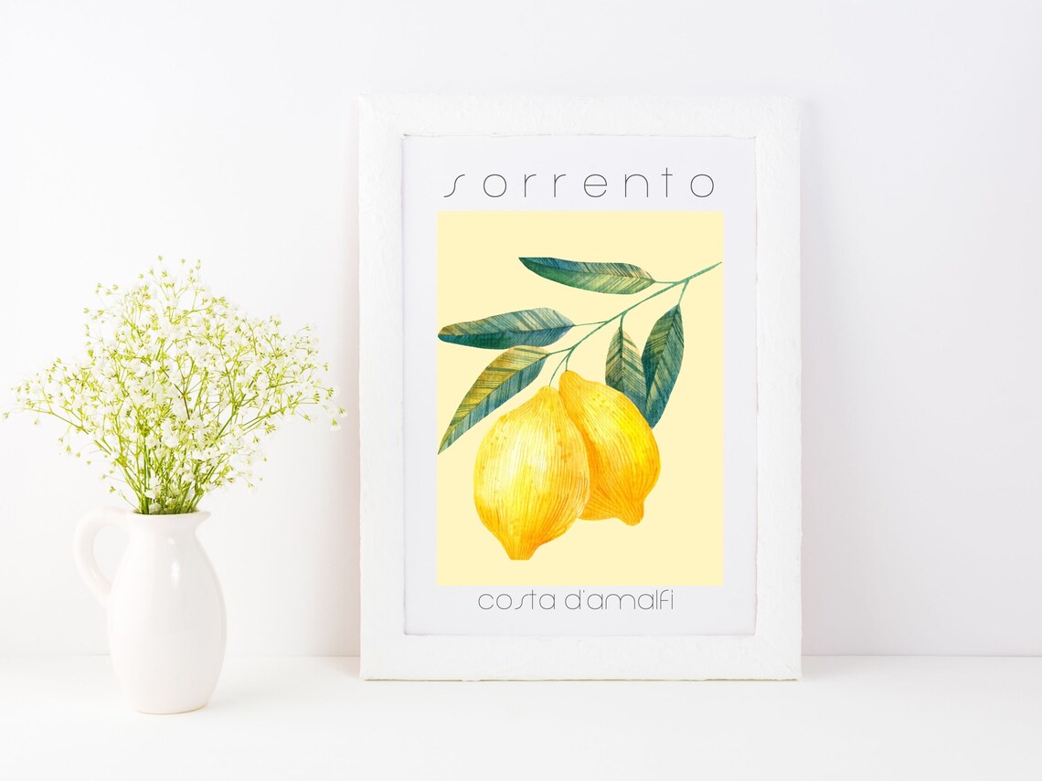 Instant Download Art Print / Lemon Print / Fruit Print /italian Art ...