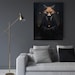 Gothic Fox Magician in Cloak, Goth Home Decor, Art Poster Print, Dark ...