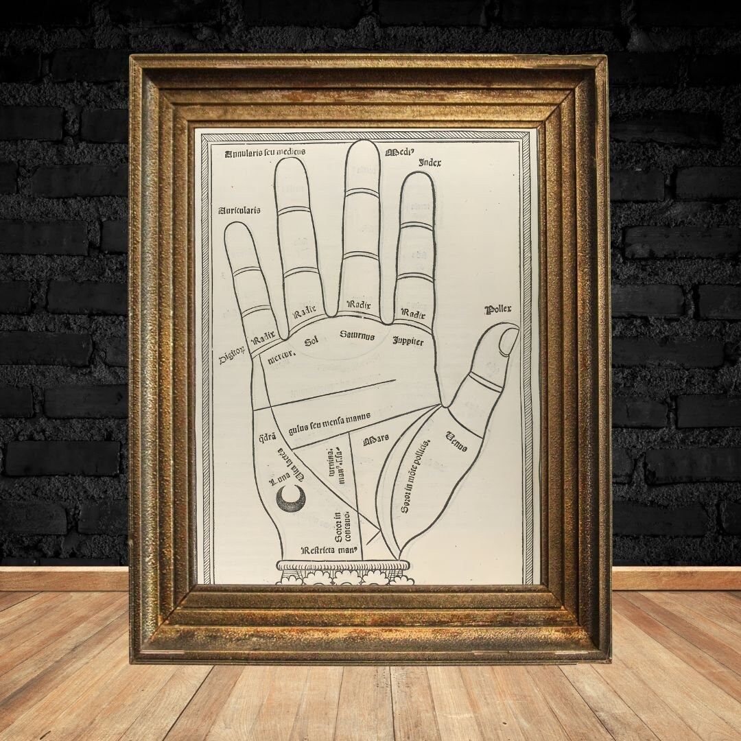 Palmistry Art Print Palm Reading Print Fortune Teller Print - Etsy