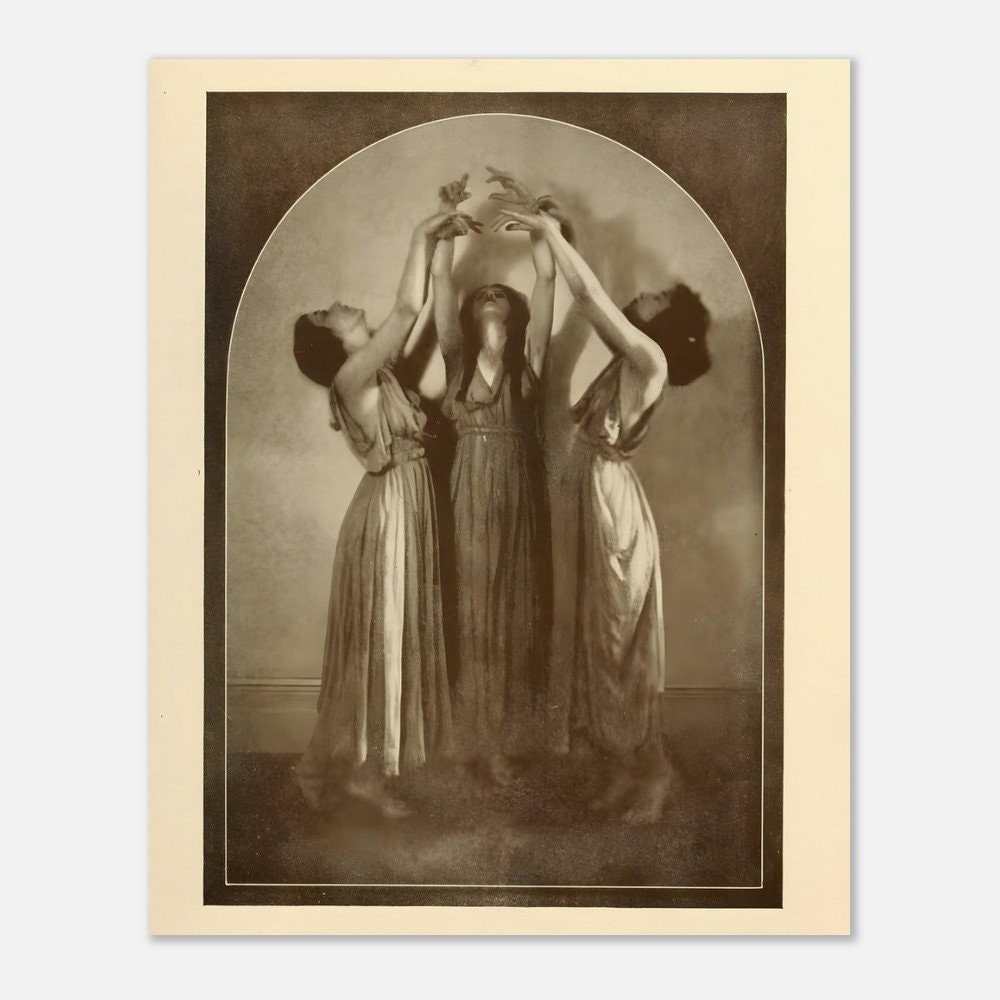 Witch Wall Art, Witch Decor, Vintage Print, Vintage Witch Art, Three ...