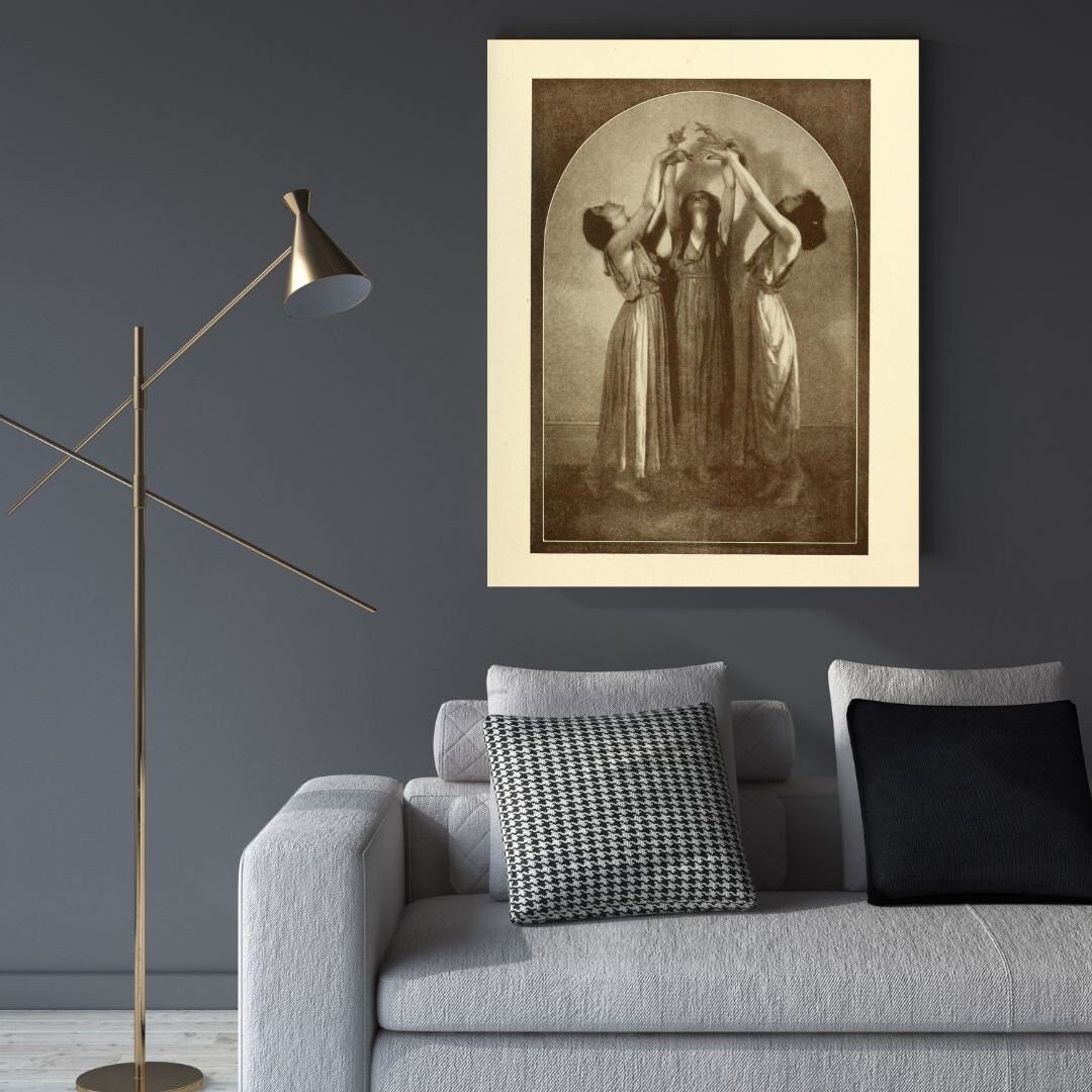 Witch Wall Art, Witch Decor, Vintage Print, Vintage Witch Art, Three ...