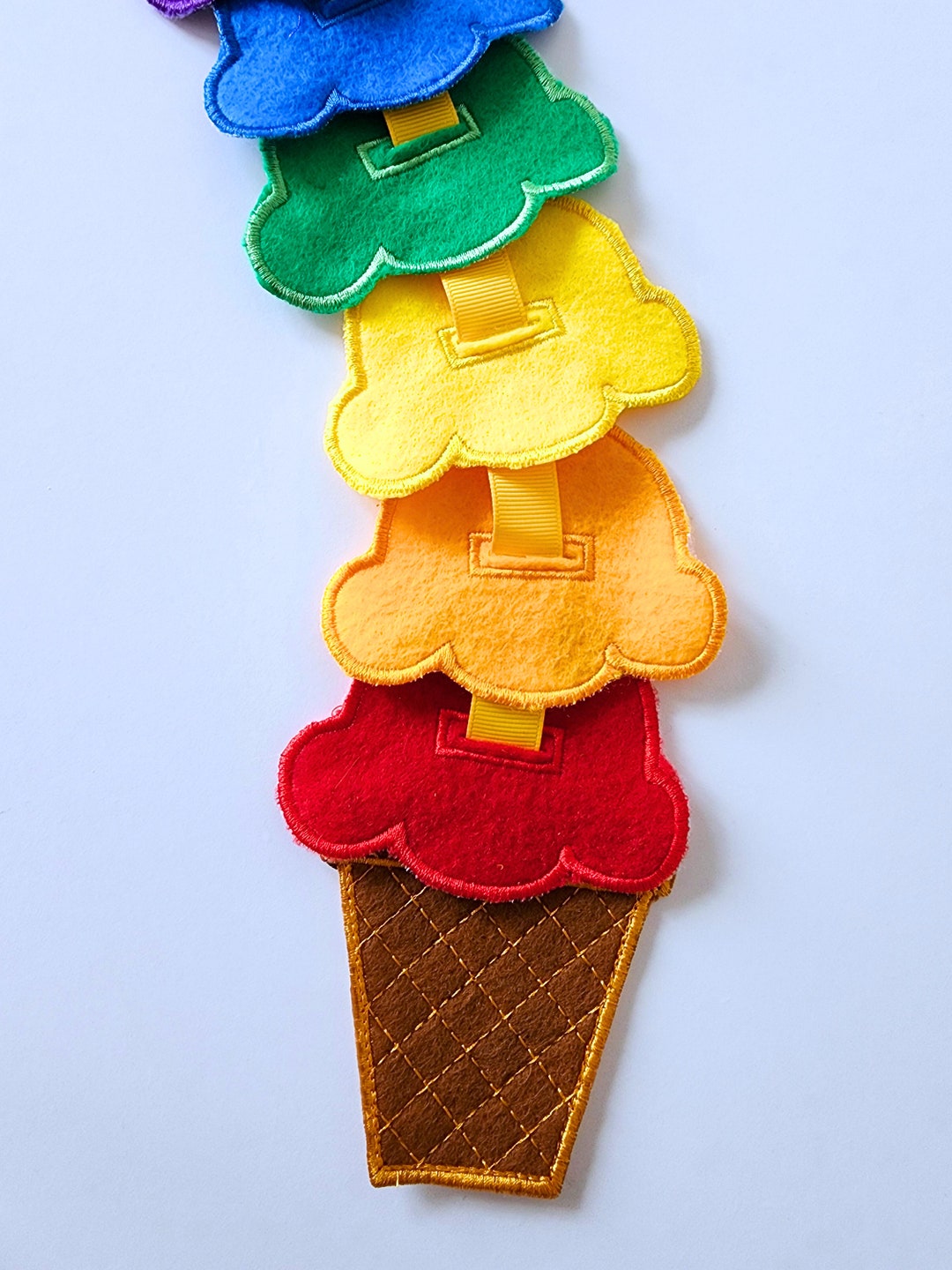 Ice Cream Rainbow Color Buttoning Activity for Fine Motor Skills ...