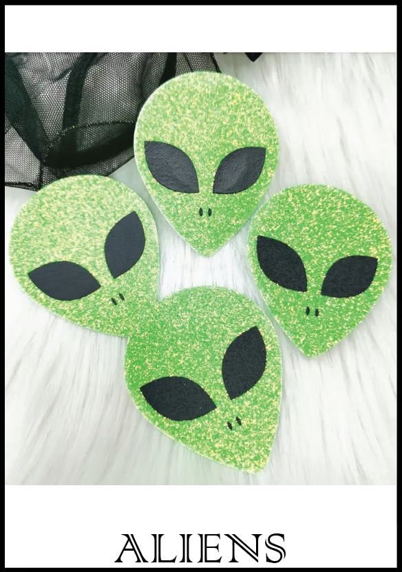 Glitter Pasties - PINEAPPLES / ALIENS / LEAF - Etsy