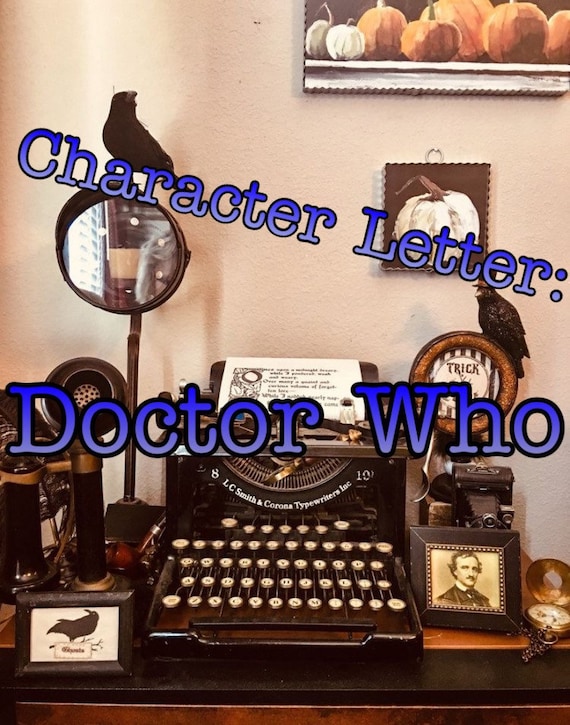 Doctor Who Character Letter - Etsy