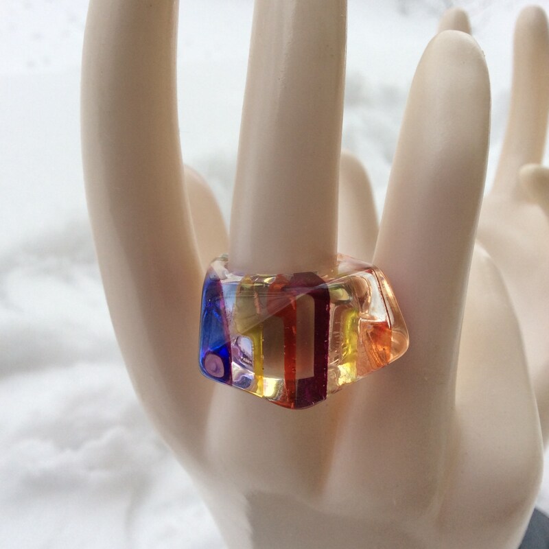 Lucite Ring - Etsy UK