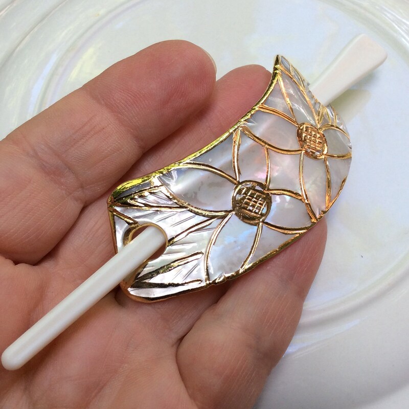 Seashell Hair Clip - Etsy