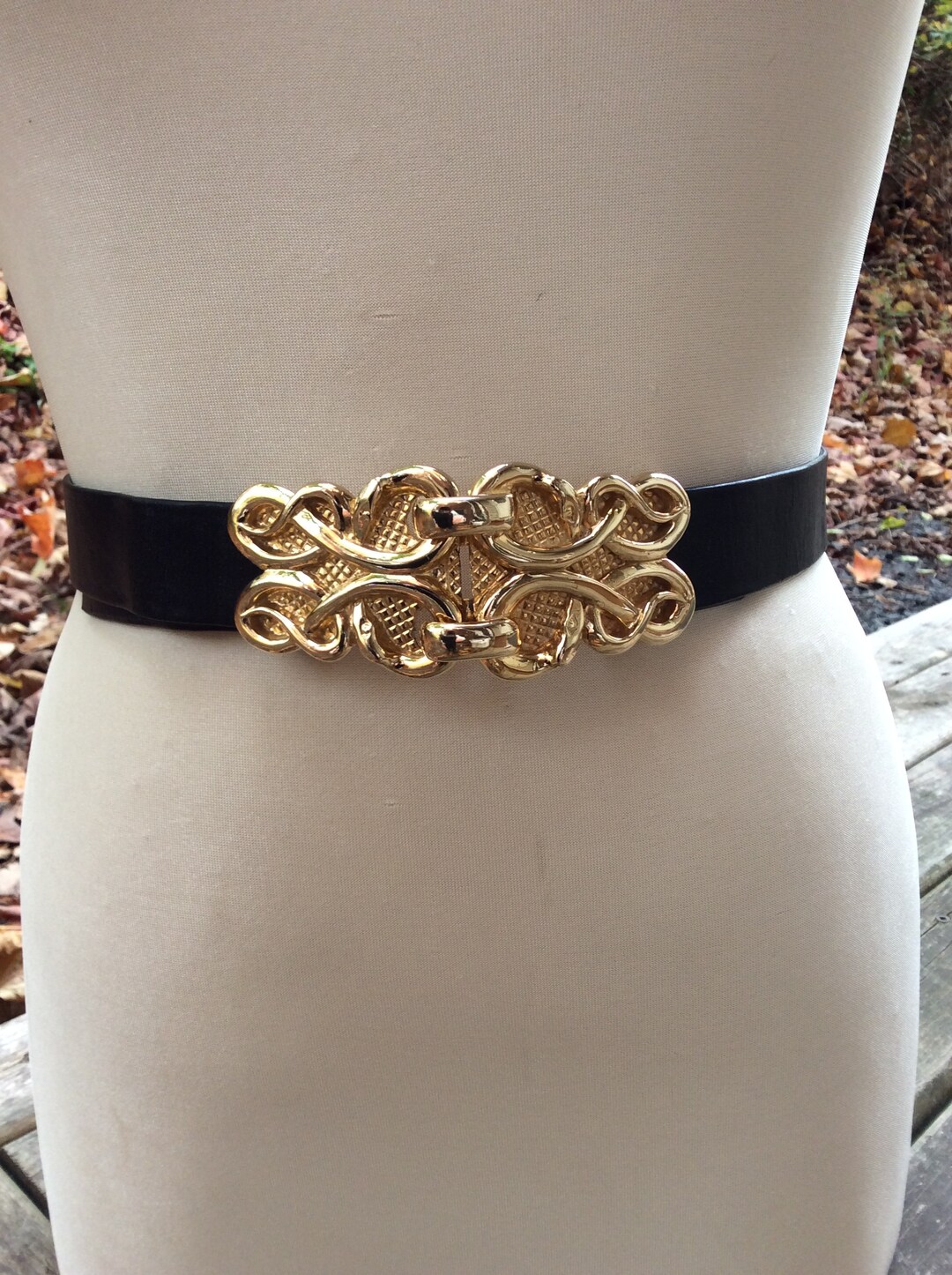 Vintage Fashion Belt Accessocraft NYC Interlocking Snake Buckle ...