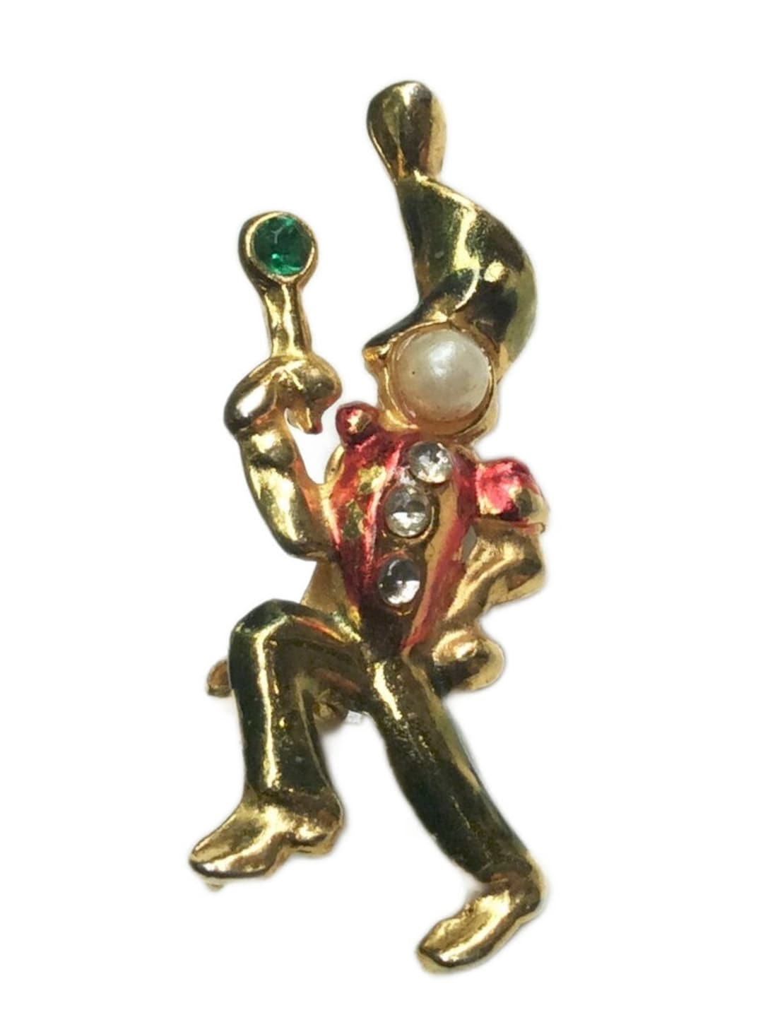 Vintage Military Parade Marching Soldier Brooch Enamel Metal Tin ...