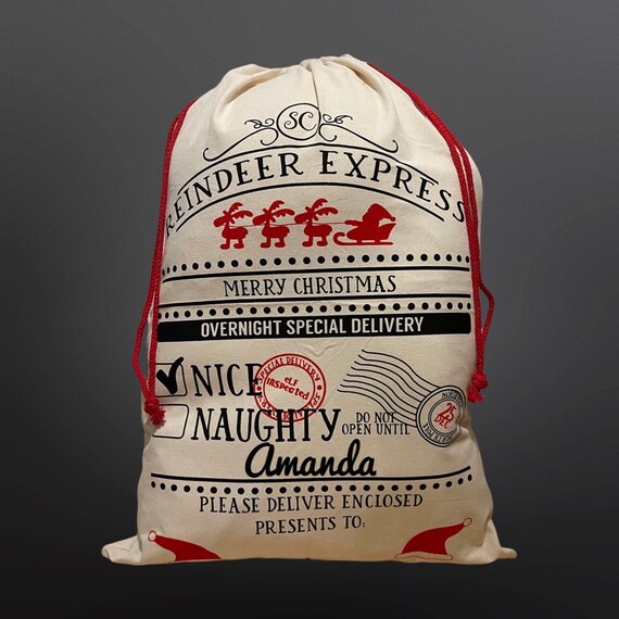 Personalized Extra Large Santa Sacks | Etsy