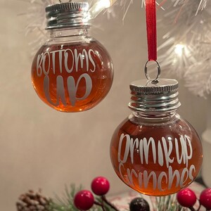 Christmas Booze Ball Ornaments, Ornament Shots, Shot Glass - Etsy