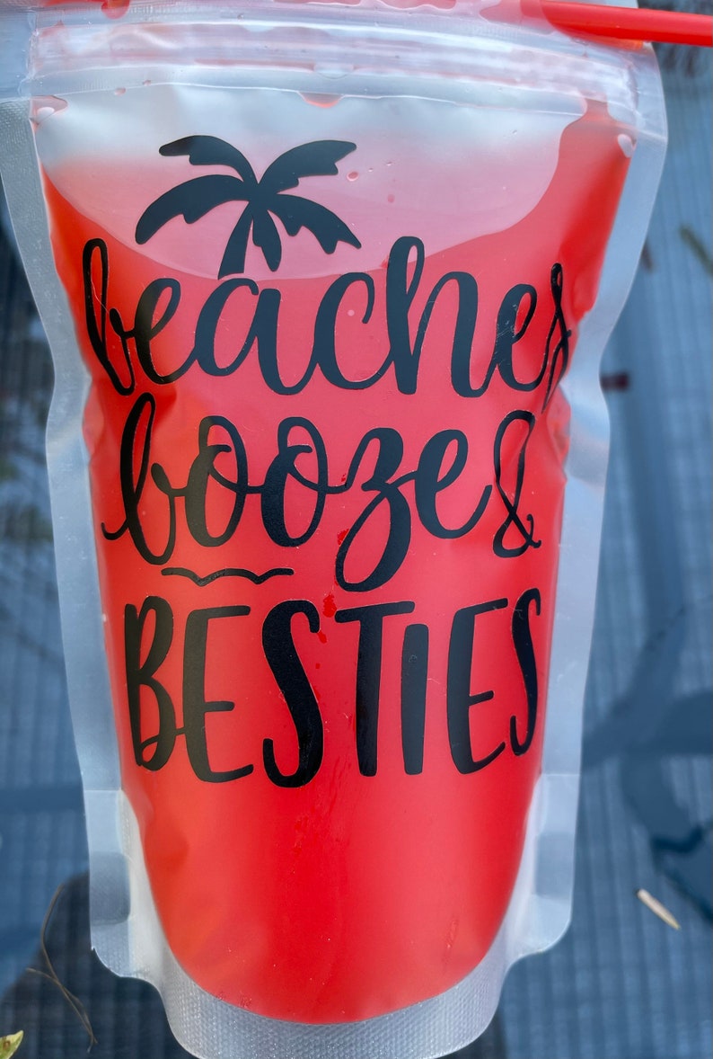 Custom Drink Pouches Booze Bags | Etsy