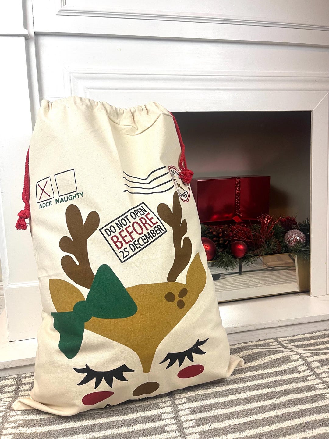 Personalized Extra Large Santa Sacks - Etsy