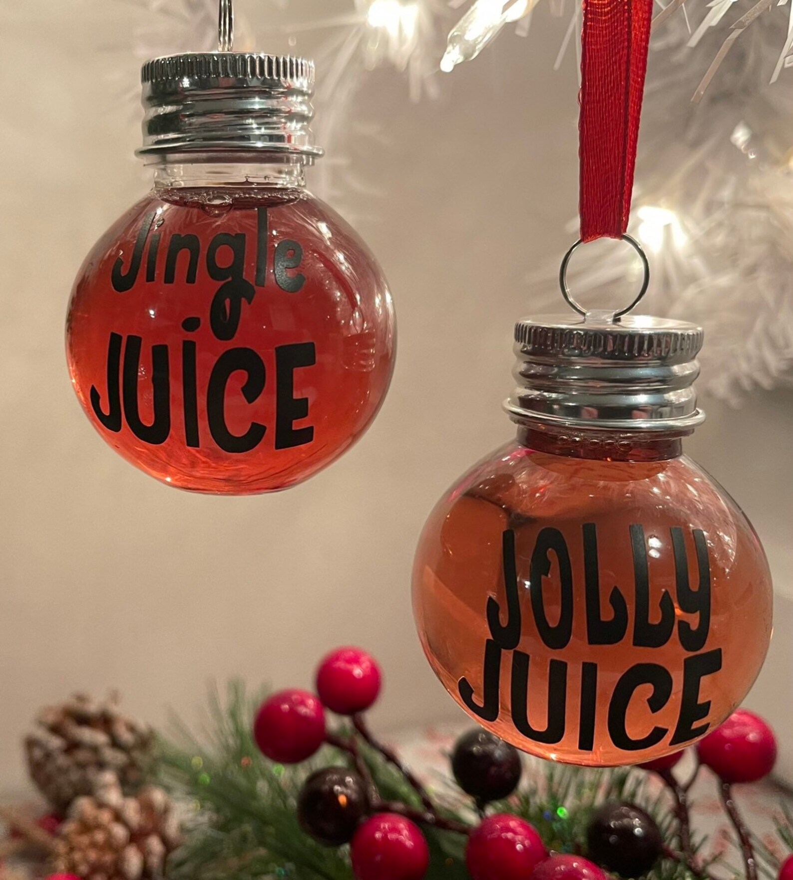 Christmas Booze Ball Ornaments, Ornament Shots, Shot Glass - Etsy