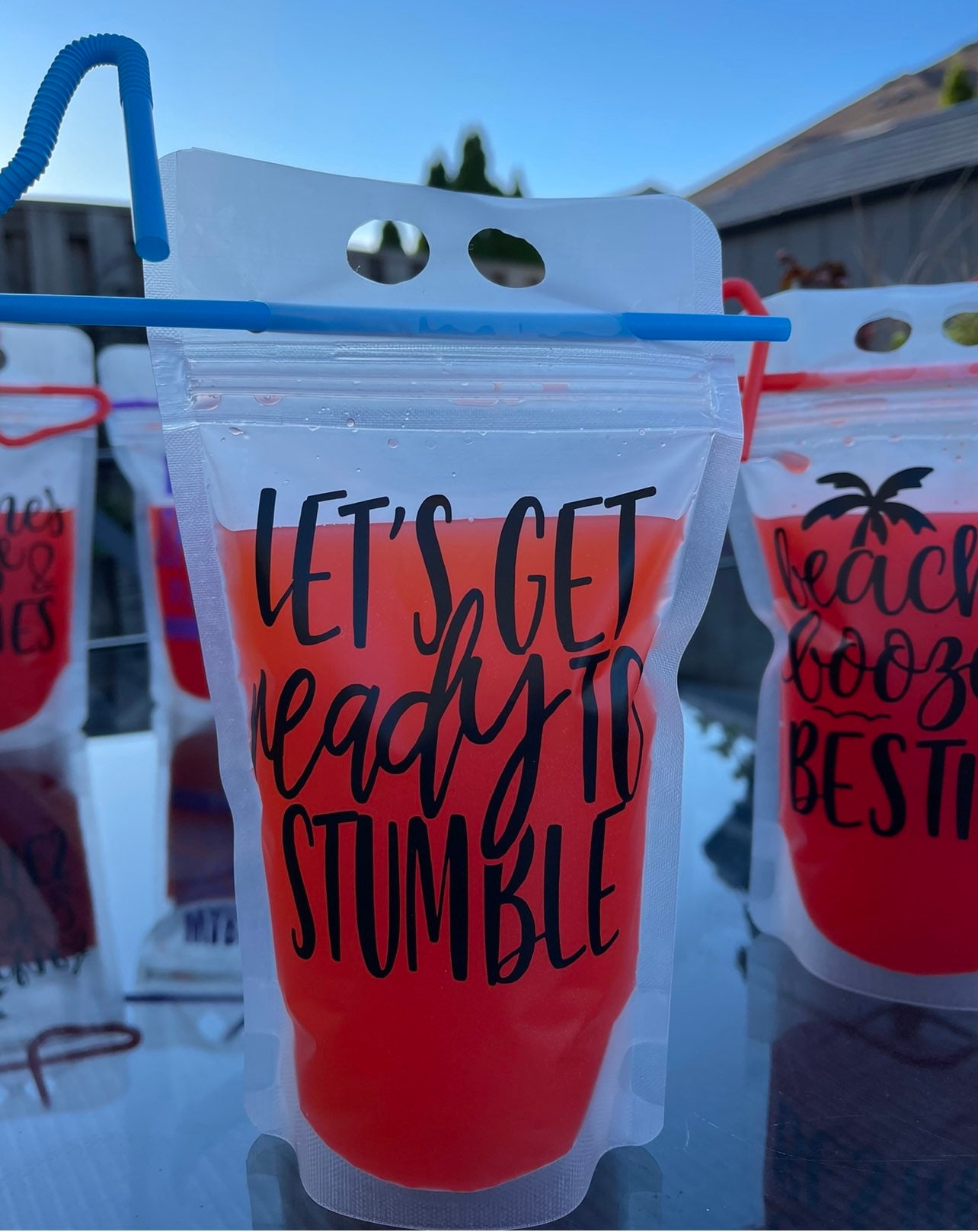 Custom Drink Pouches Booze Bags | Etsy