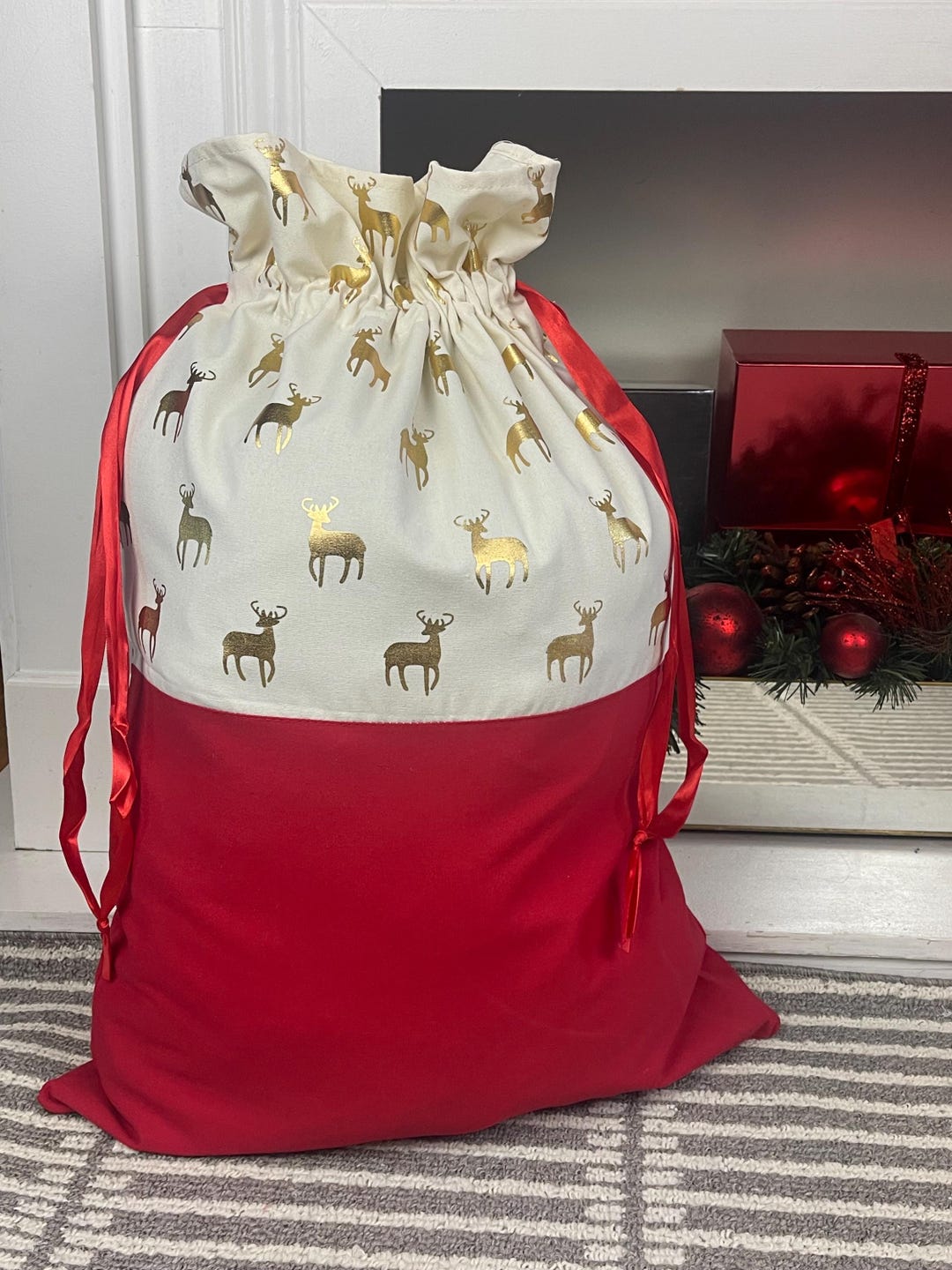 Personalized Extra Large Santa Sacks, Christmas Sacks, Large Gift Bag ...
