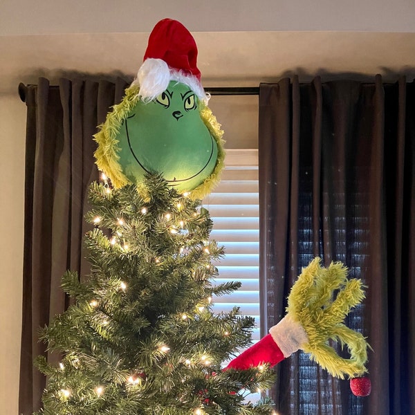 Grinch Tree Toppers - Etsy