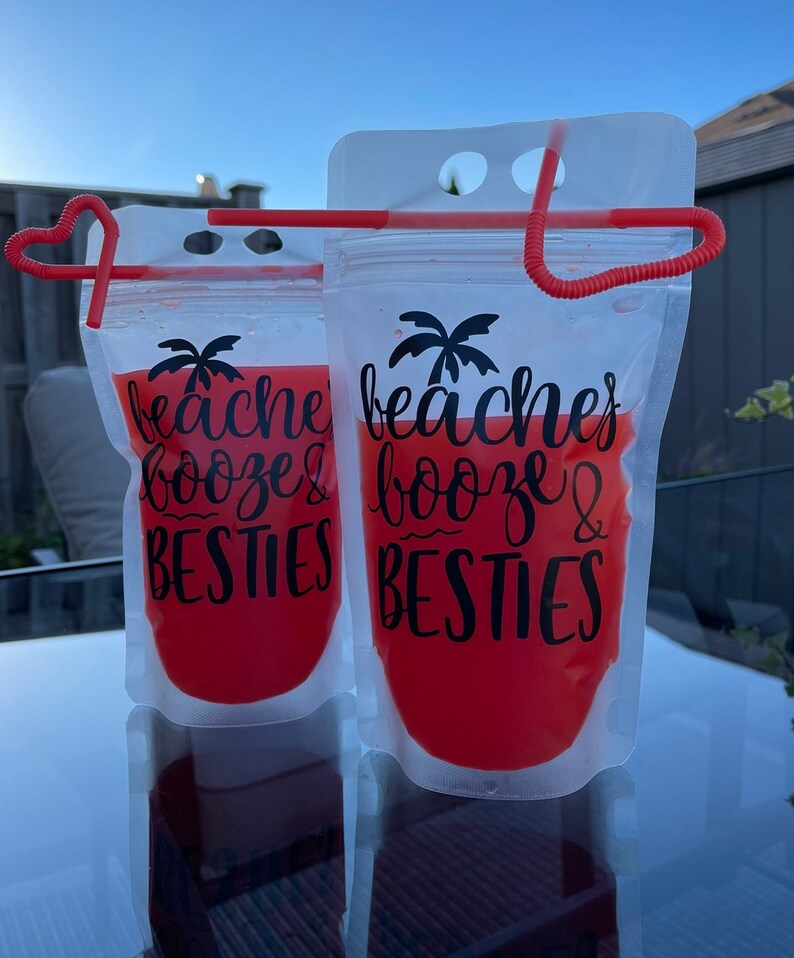 Custom Drink Pouches Booze Bags | Etsy