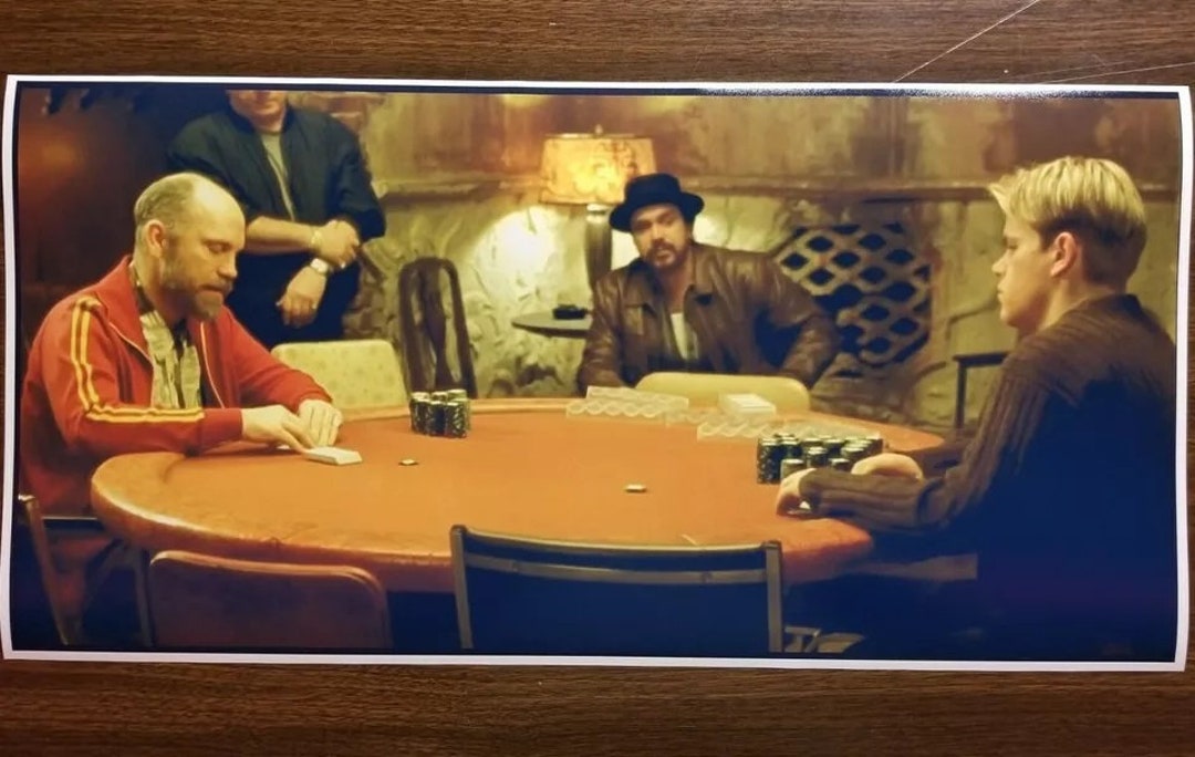 Rounders Poker 12 X 24 Poster Movie Scene Teddy KGB Game Room Man Cave ...