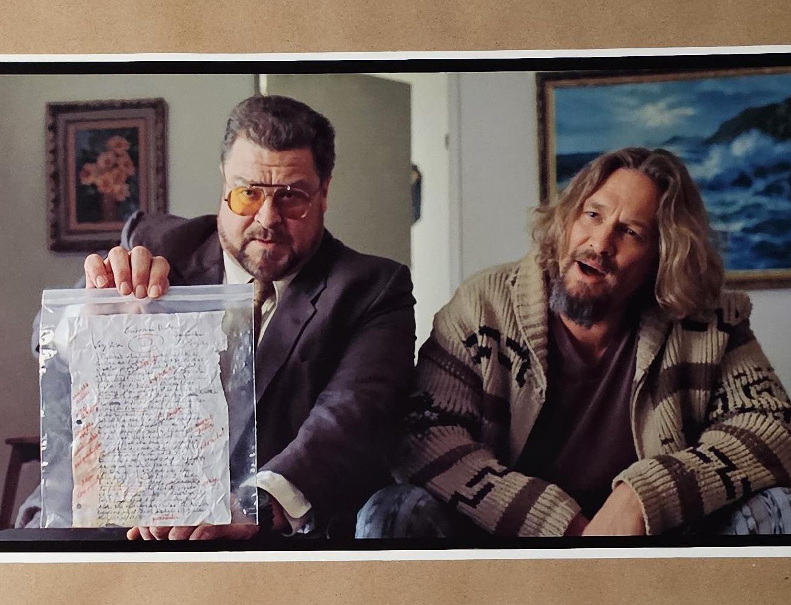The Big Lebowski Movie Scene Print Poster 12" X 24" Homework Larry ...