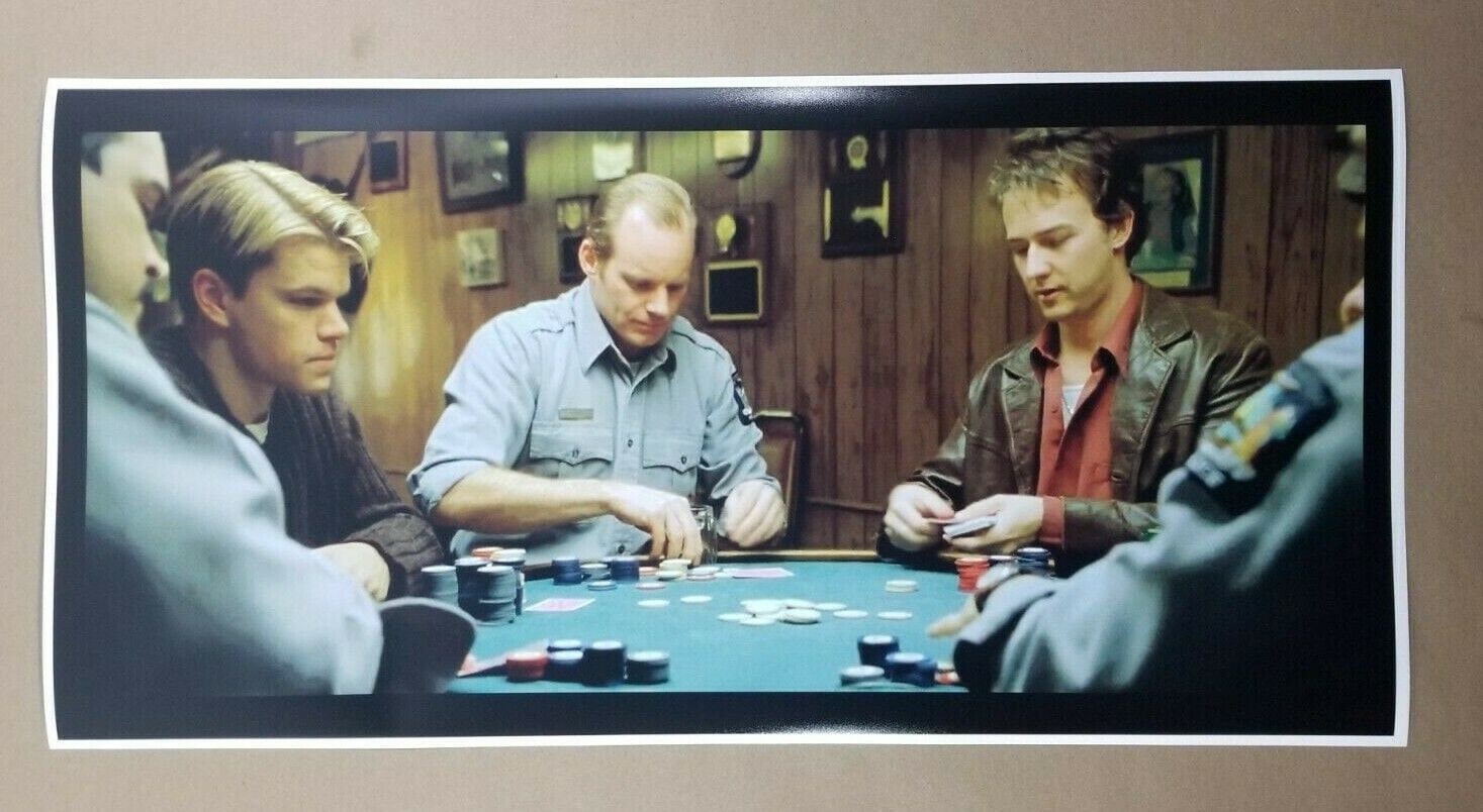 Rounders Movie Poster 12" X 24" Worm Cheat Poker Game Room Casino Man ...