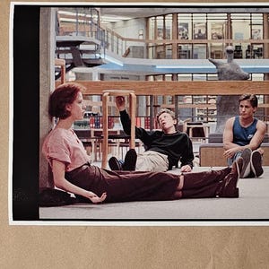 The Breakfast Club Movie Scene Poster 12" X 24" Eighties Library High ...