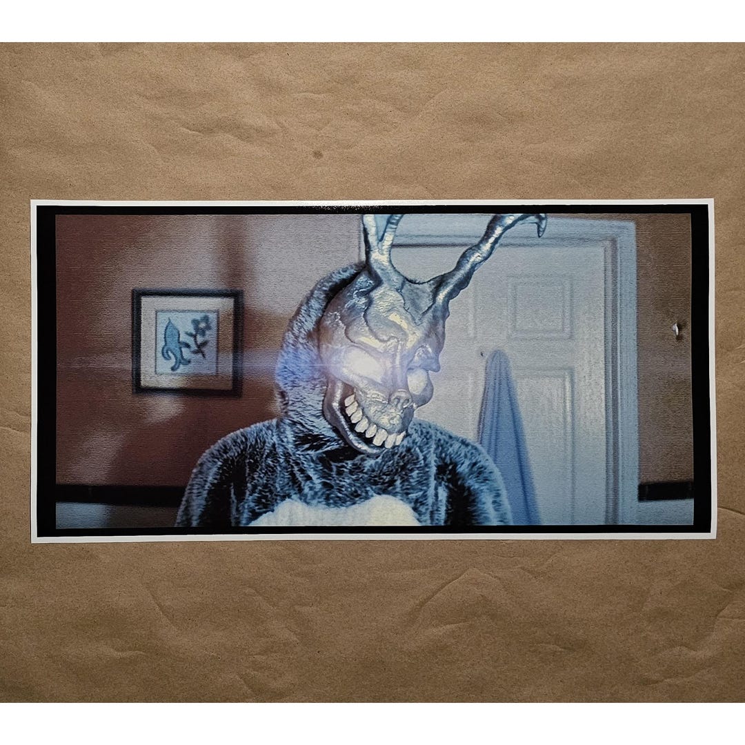 Donnie Darko Movie Scene Poster 12" X 24" - Frank Rabbit Costume Gift ...